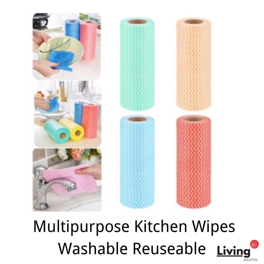 Colorful Multipurpose Disposable Kitchen Wipes Washable Reusable Non ...