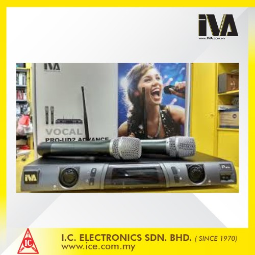 IVA PRO-UD2 AD VOCAL(A) Wireless Microphone System with Dual Chanel ...