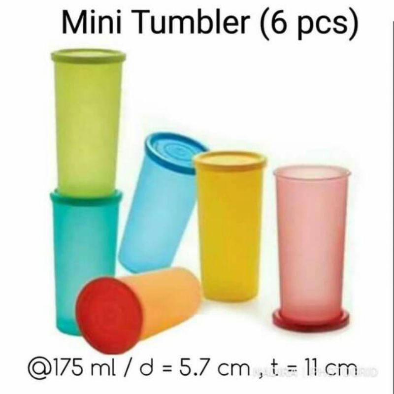 Mini TUMBLER TUPPERWARE UK.175ML 1pcs+FREE TUPPERWARE Spoon (TUPPERWARE ...