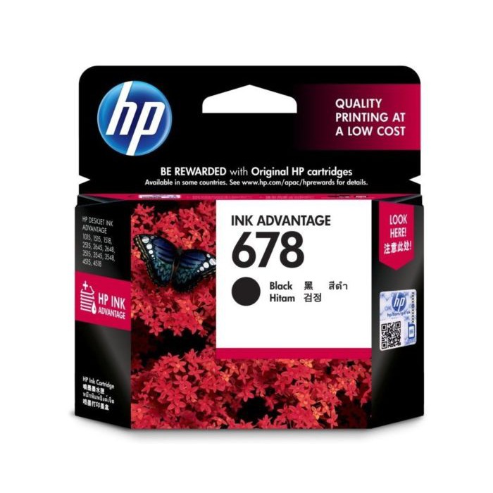 HP 678 Black Ink Cartridge (Original) | Shopee Malaysia