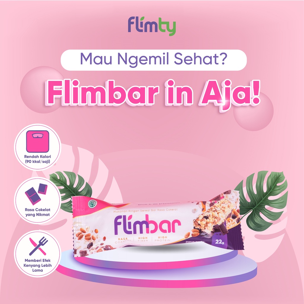 Flimbar Healthy Snack Chocolate Flavor by Flimty 1 Bar/Sachet | Shopee ...