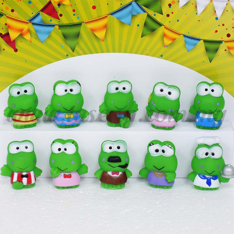 Cake Decoration - Frog Keroppi 大眼蛙蛋糕装饰 塑像 公仔 车装饰 Cake Topper Cartoon ...