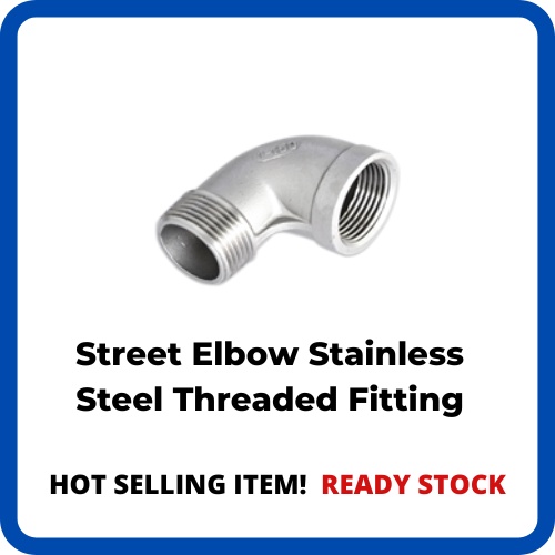 Street Elbow Stainless Steel SUS304 Threaded Fitting ( BSPT ) | Shopee Malaysia