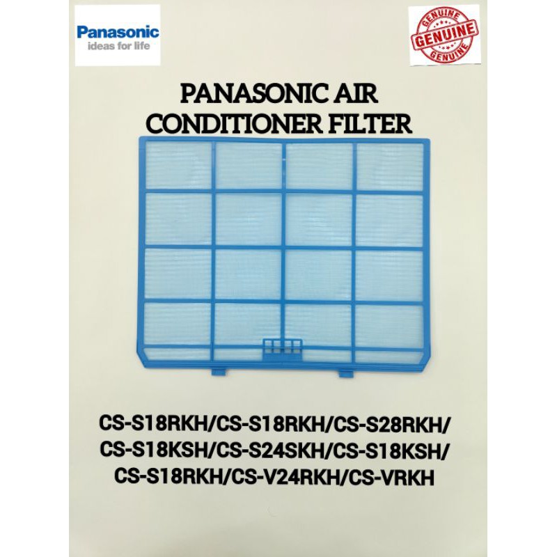 {ORIGINAL} PANASONIC AIR CONDITIONER AIR FILTER 1pair(2pcs) | Shopee ...