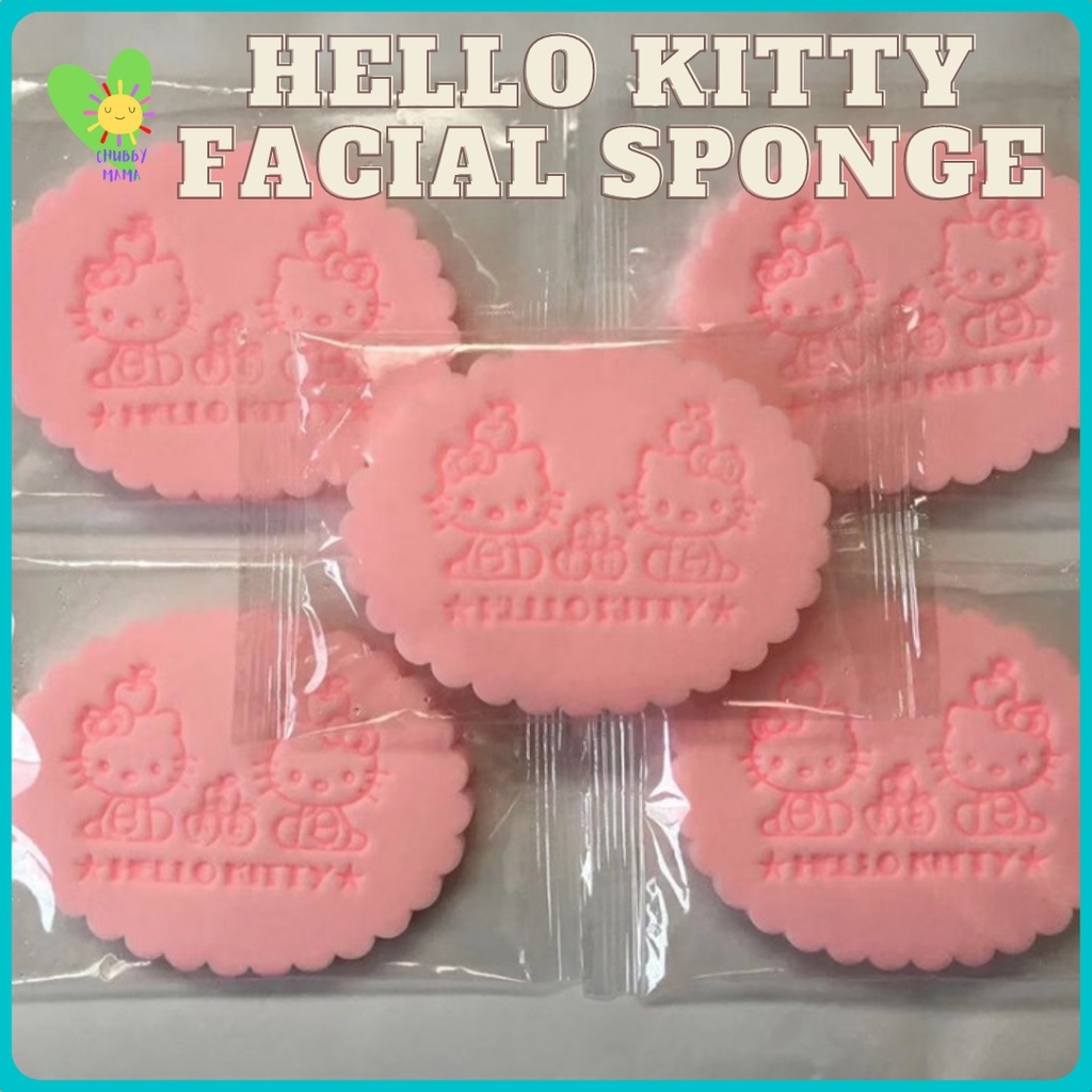 🔥Ready Stock🔥Hello Kitty Facial & Makeup Remover Sponge | 凯蒂猫洗脸卸妆海绵 加厚款 ...