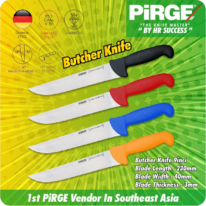 Pirge Butcher's Knife 22.5cm/9'' (35006) -Pisau Sembelih Kambing -Pisau ...