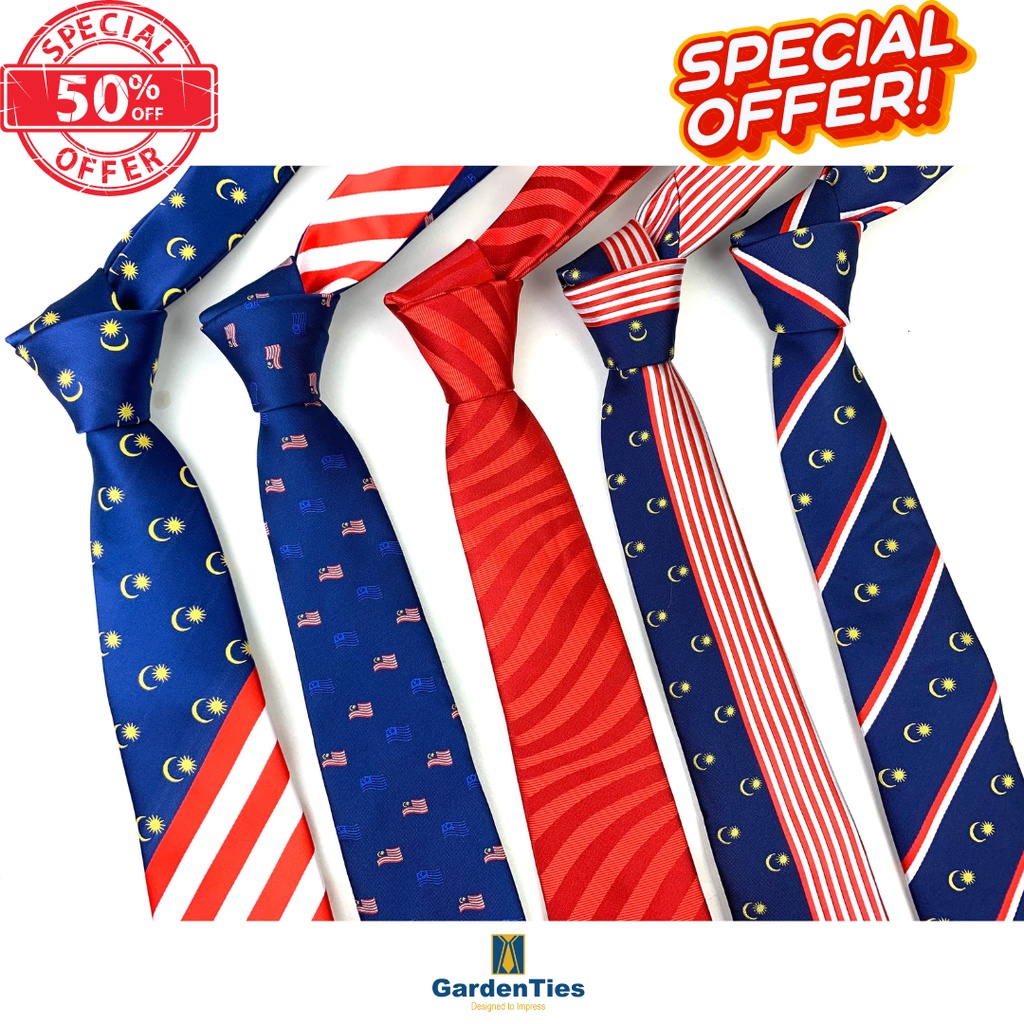 MERDEKA SALE! Merdeka Tie, Tali Leher Bendera Malaysia, Malaysia Flag ...
