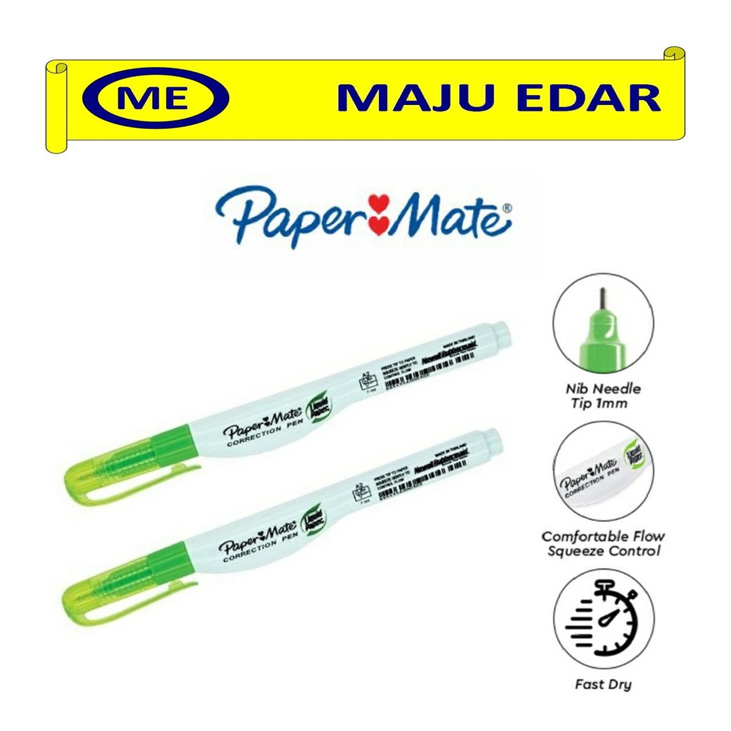 PAPERMATE FAST DRY LIQUID PAPER 7ML /CORRECTION PEN 7ML | Shopee Malaysia