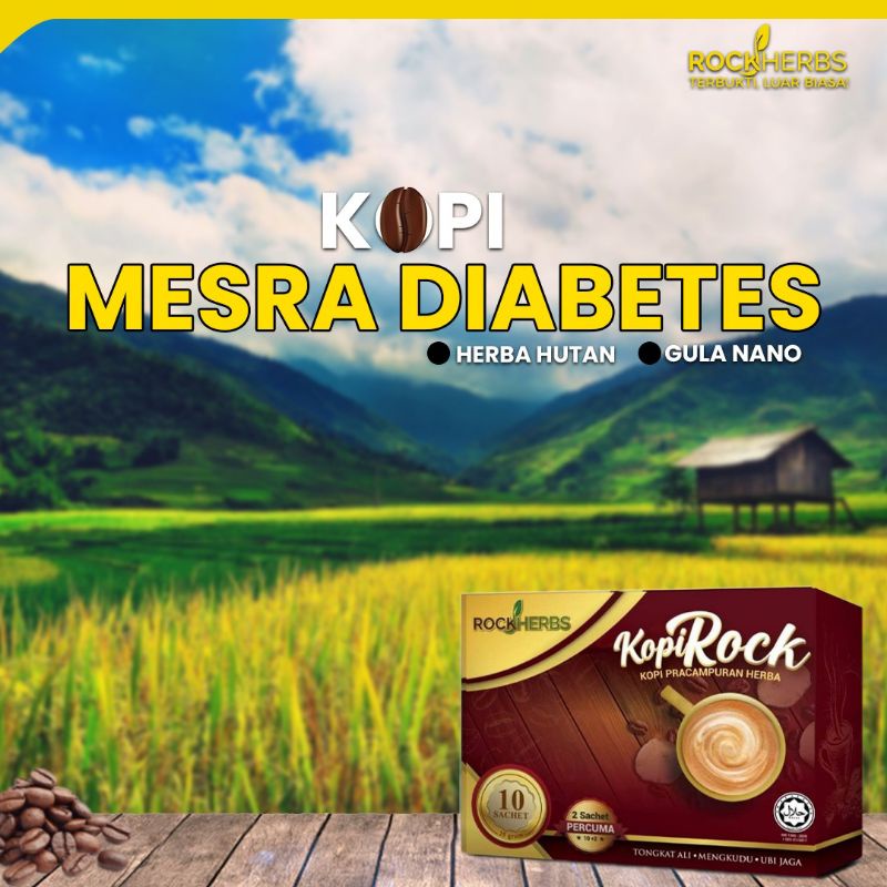Kopi Rock [5 kotak] Kopi Khas untuk Masalah Kencing Manis Kopi ...