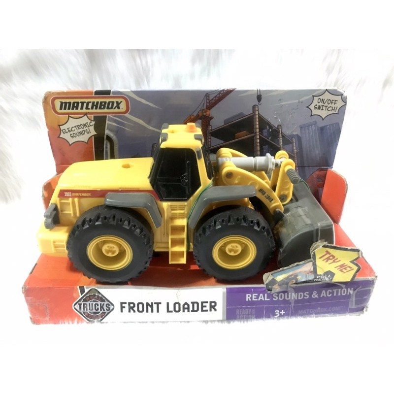 (Like NEW) MATCHBOX Real Action Trucks: FRONT LOADER Toy Truck 2006 ...