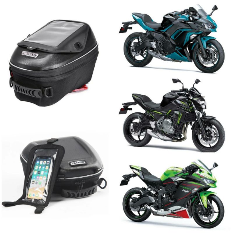 CUCYMA TANK BAG 4L 5L 18L with Flange for Kawasaki Ninja 400 650 1000 ...