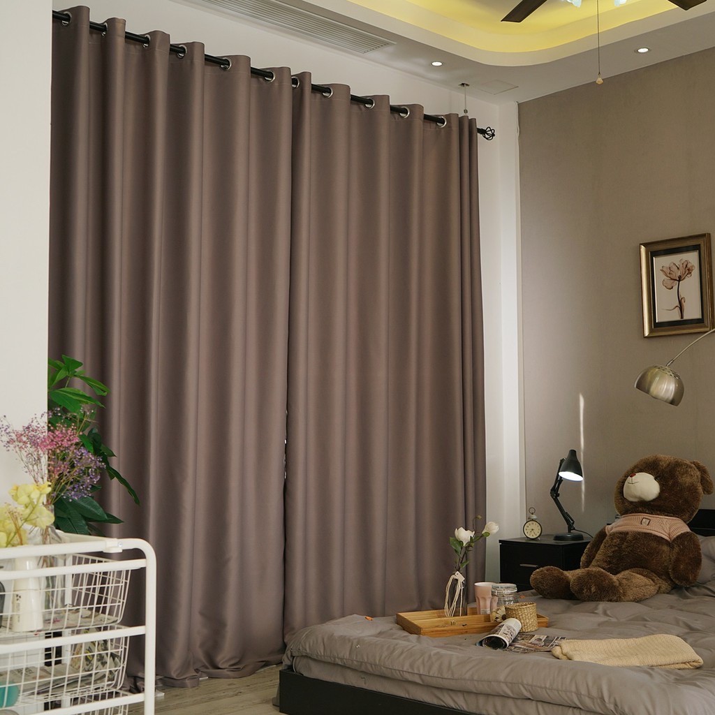 5 Color LANGSIR TEBAL BERAT BLACKOUT Curtain Living Room Bedroom Window ...