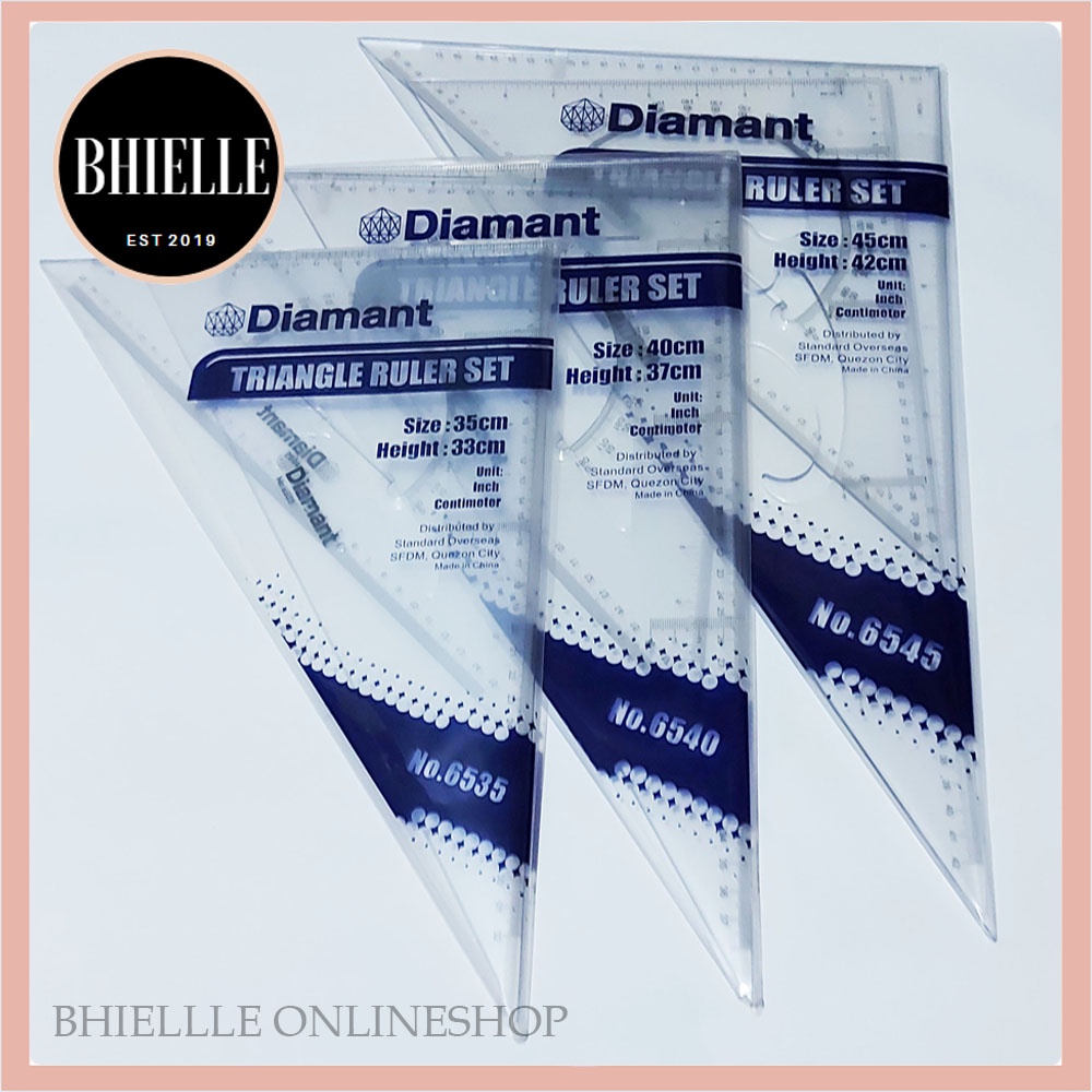 Triangle Ruler set BIG 45x90 and 30x60 | Shopee Malaysia