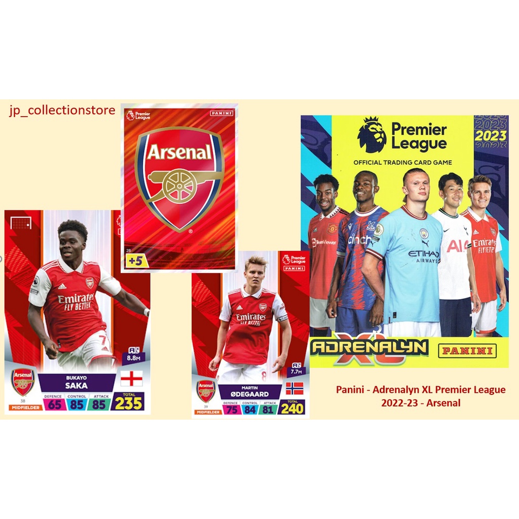 [Arsenal] Panini 2022/23 Premier League Adrenalyn Trading Card ...