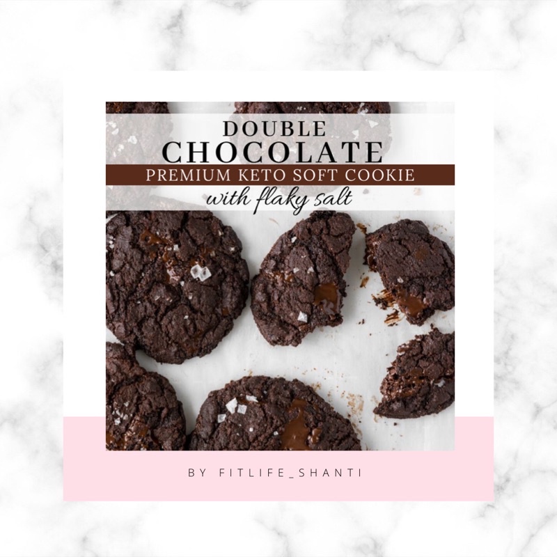 KETO PREMIUM Double Chocolate Soft Cookies | Shopee Malaysia