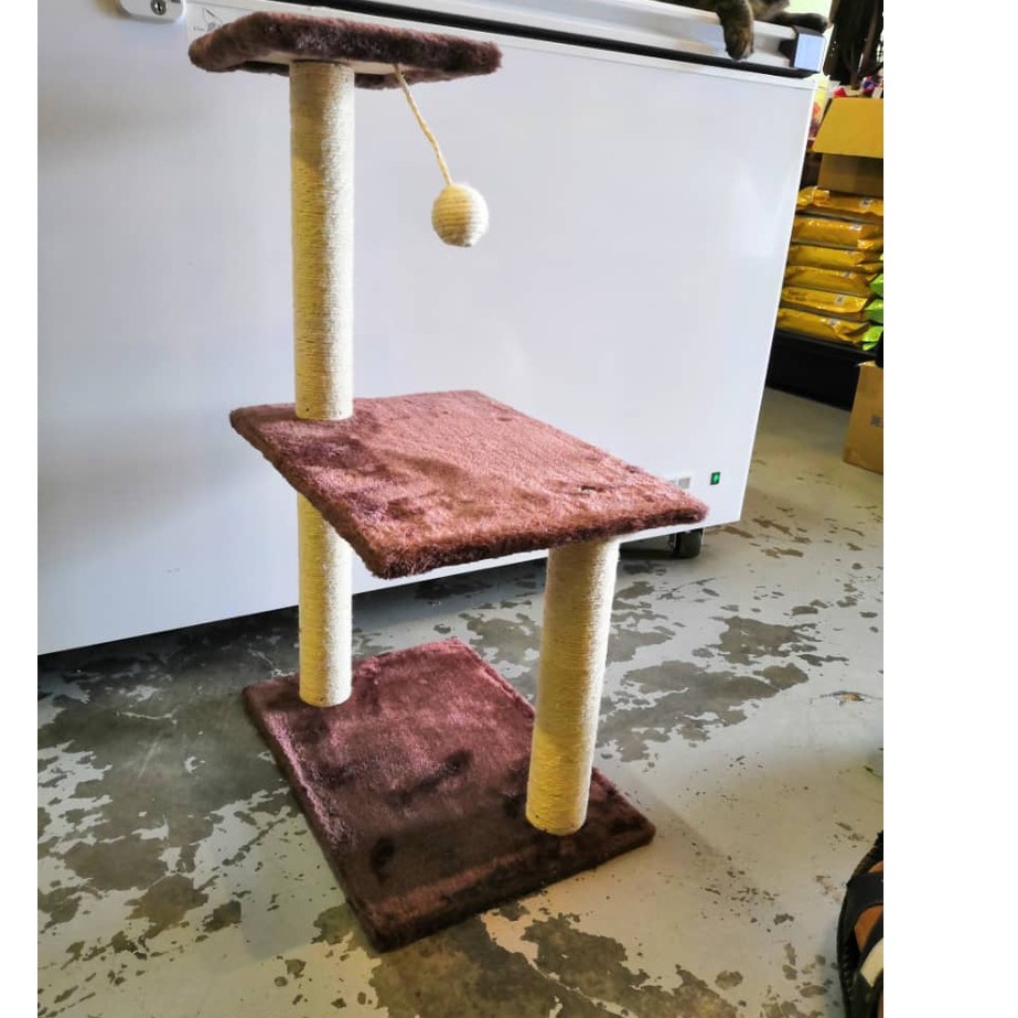 CAT TREE 3 LEVELS 70CM | Shopee Malaysia
