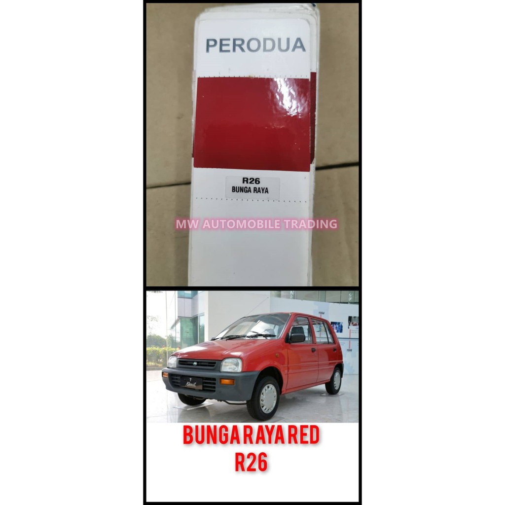 PERODUA KANCIL 2K CAR PAINT - BUNGA RAYA RED / R26 / CAT KERETA ...