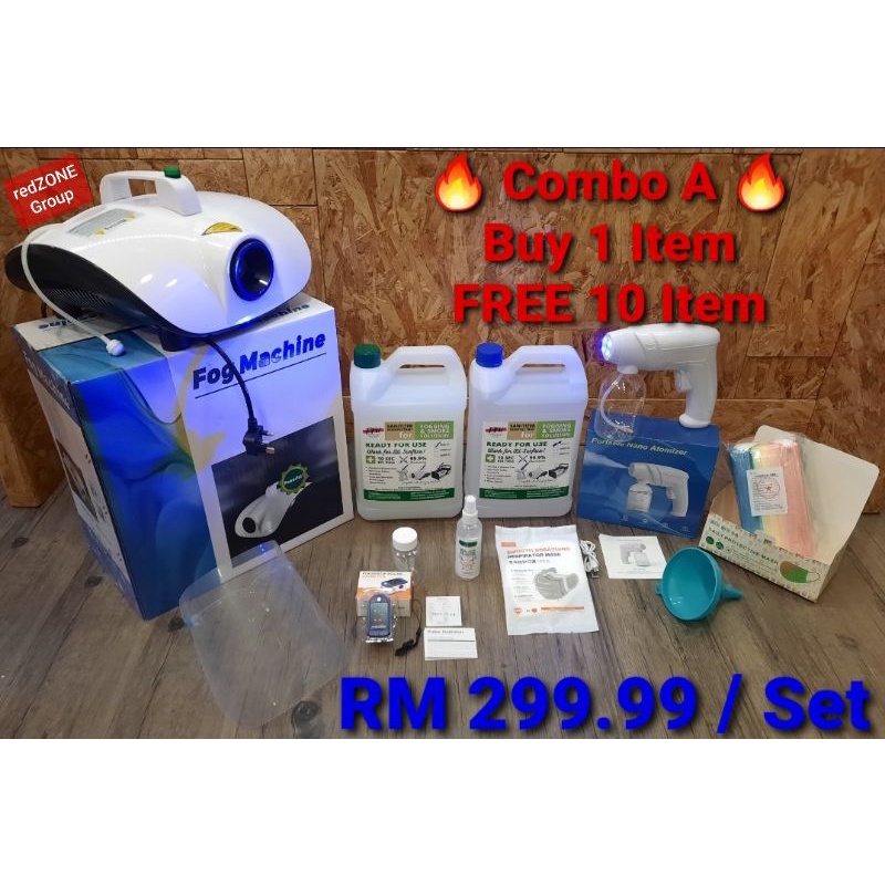 🔥 Ready Stock 🔥 Fogging Machine | Combo Set ☆ A ☆ | Buy 1 Item FREE 10 ...