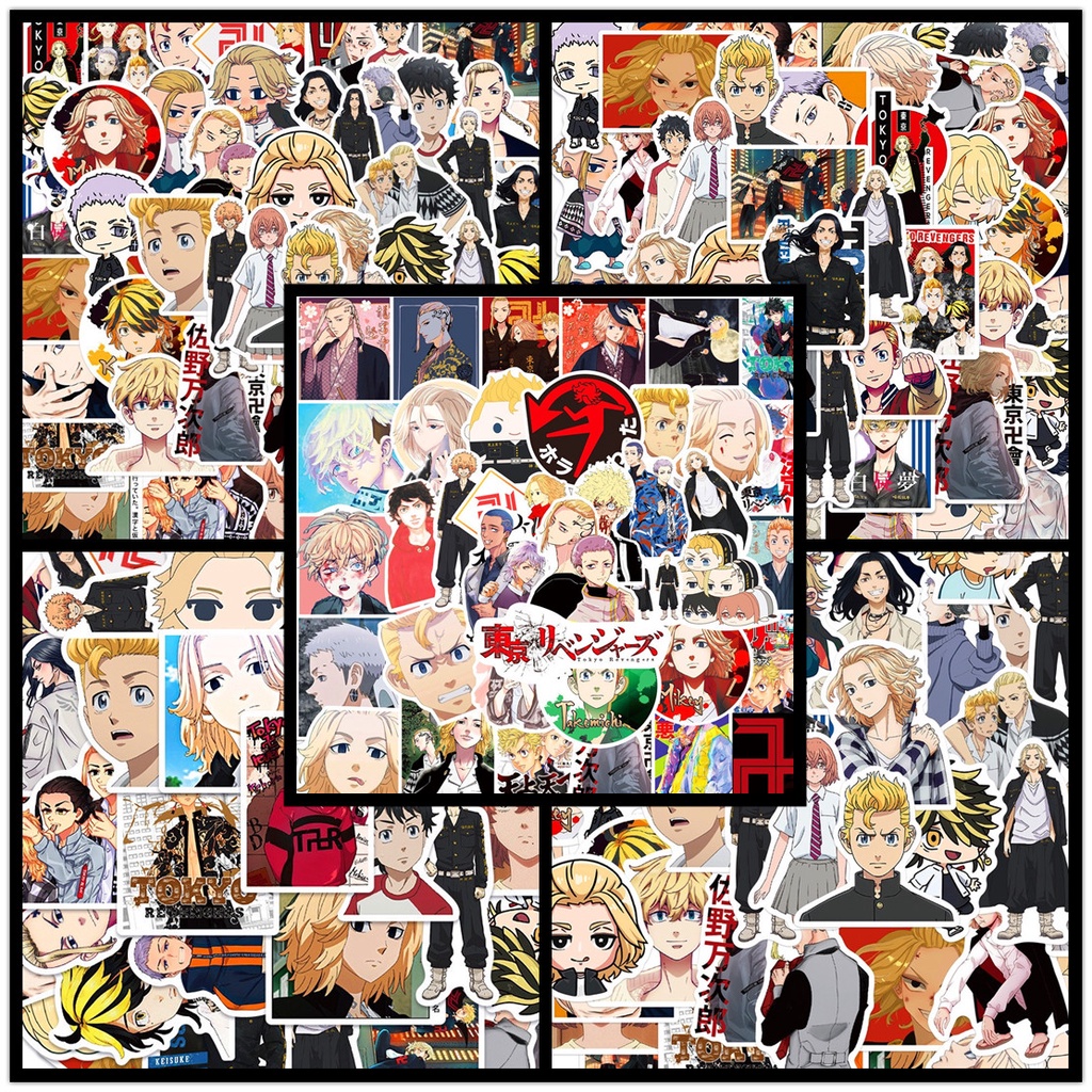 100Pcs/Set Tokyo Revengers Series A Stickers Anime DIY Fashion Mixed ...