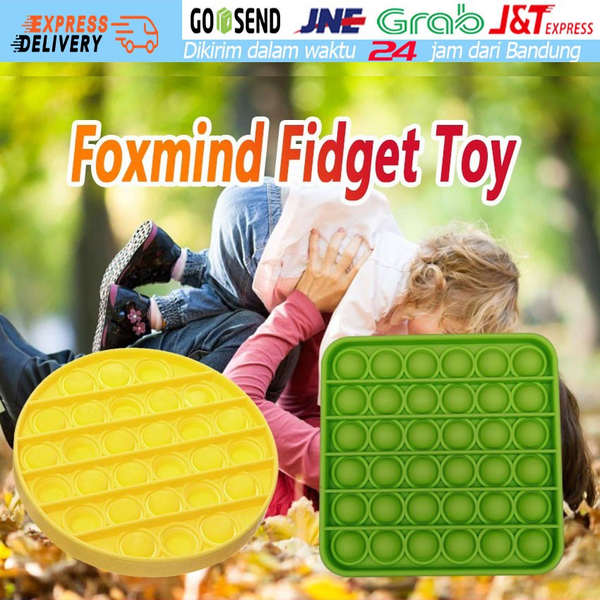 Foxmind Pop It Push Pop It Toy Bubble Sensory Fidget Toys Stress Relief ...