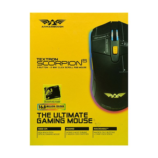 Armaggeddon Scorpion 5 4800 CPI Gaming Mouse | Shopee Malaysia