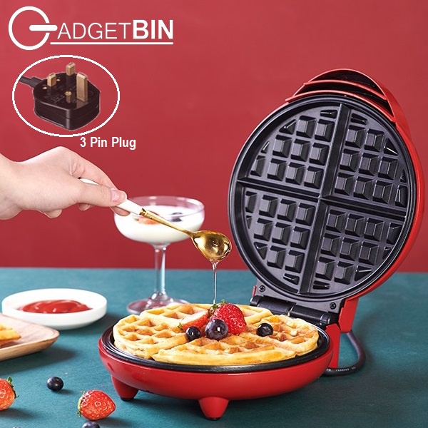 Bigger Size 20CM Non-Stick Waffle Maker Machine 1200W Electric DIY ...