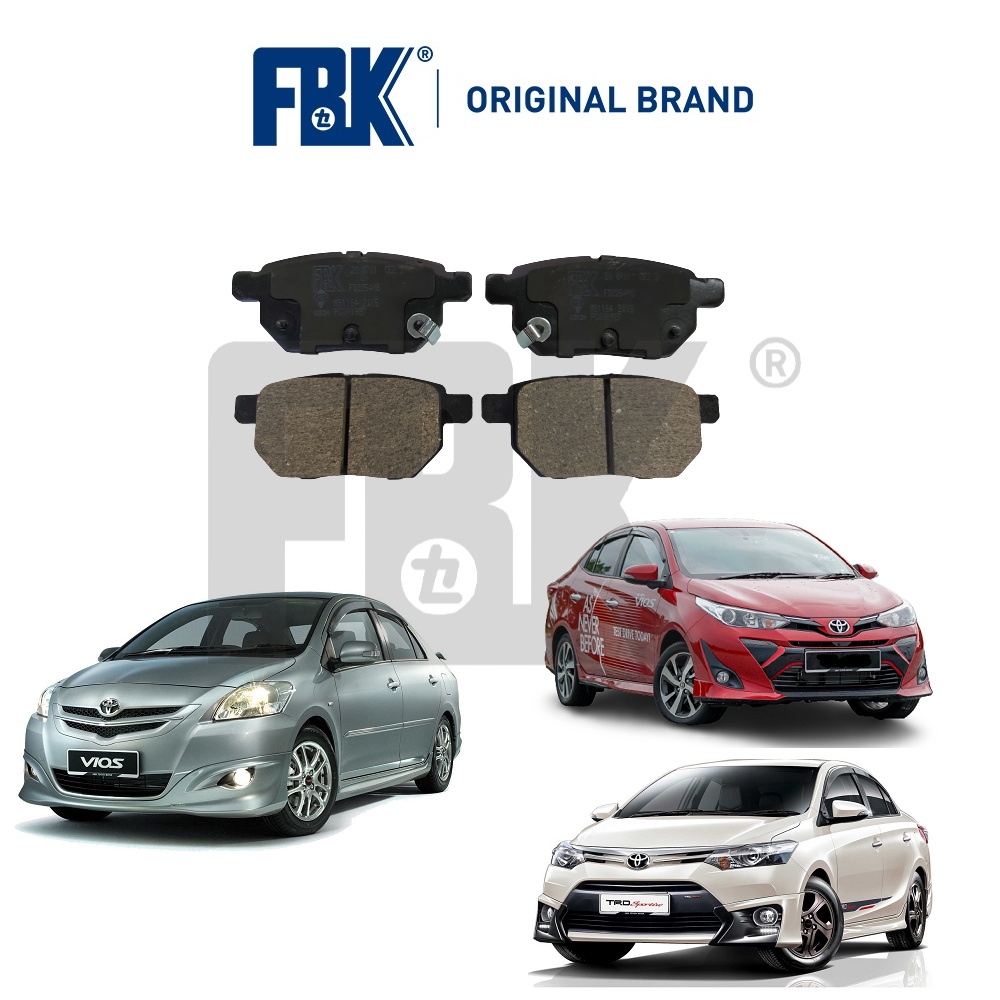 FBK Disc Brake Pad Rear - Toyota Vios NCP93 NCP150 G/S Altis Prius ...