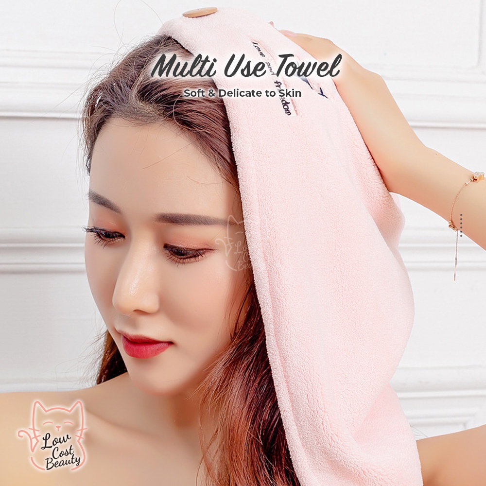 Dry Hair Cap Hat Towel 26X66 High Water-Absorbent High Density Bath ...