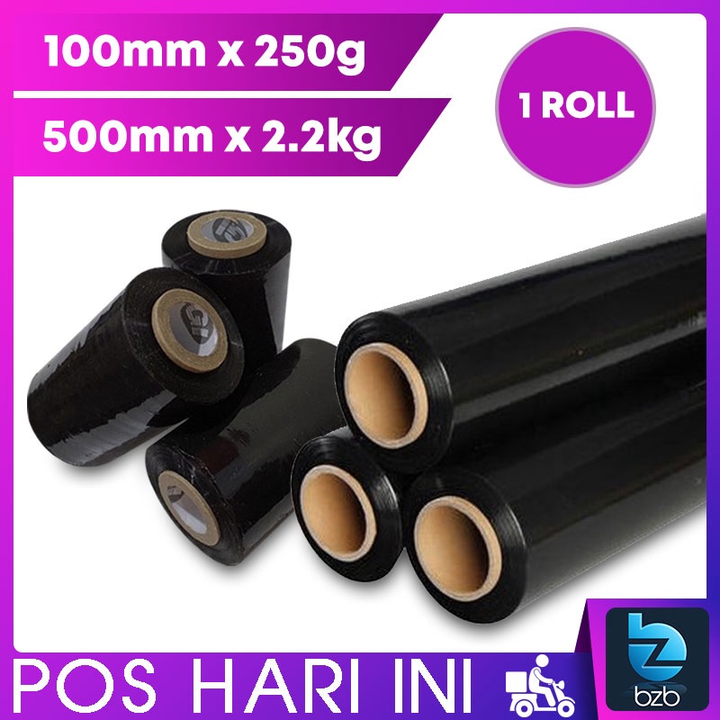 Tear Resistance Black Stretch Plastic Film Shrink Wrap Tight Security ...