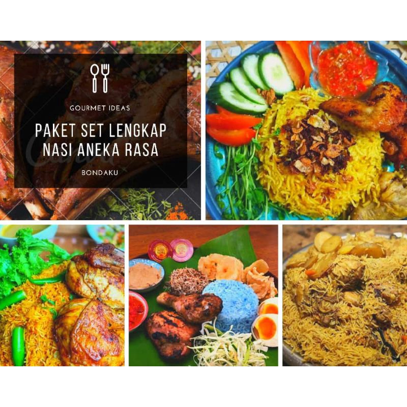 SET LENGKAP NASI (dagang terengganu, khomok thai, beriani, daging ...