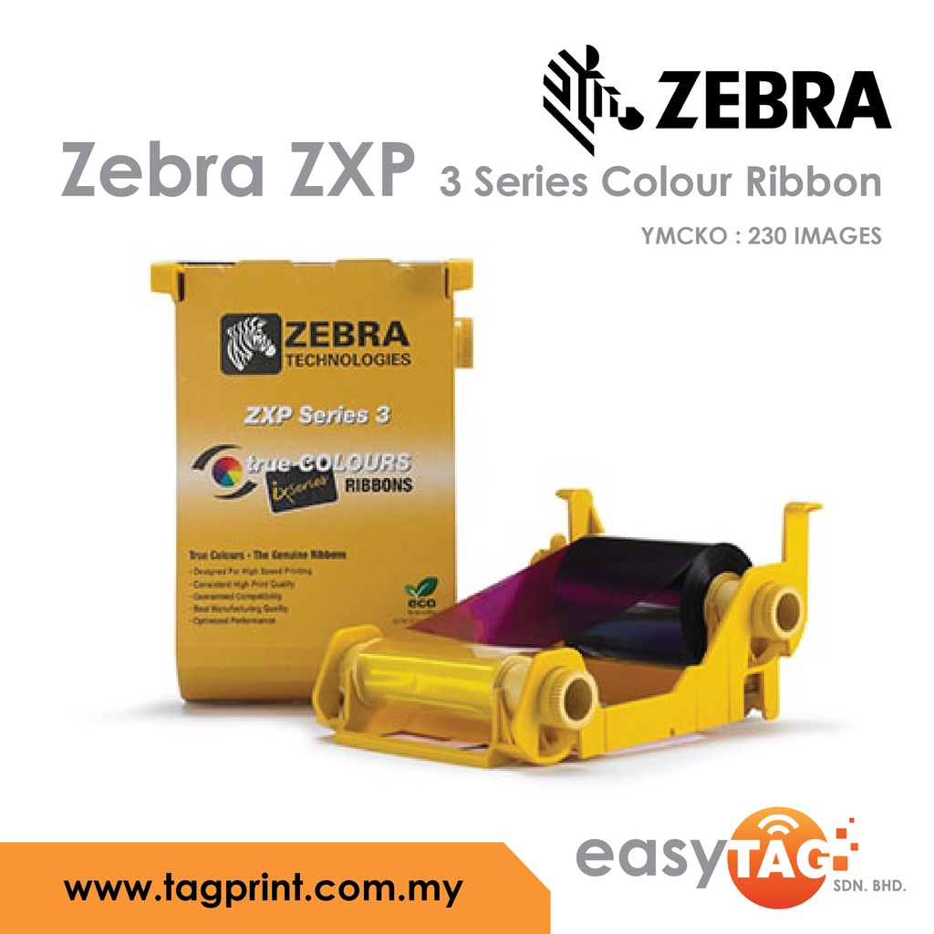 Zebra ZXP 3 Series YMCKO Color Ribbon | Shopee Malaysia