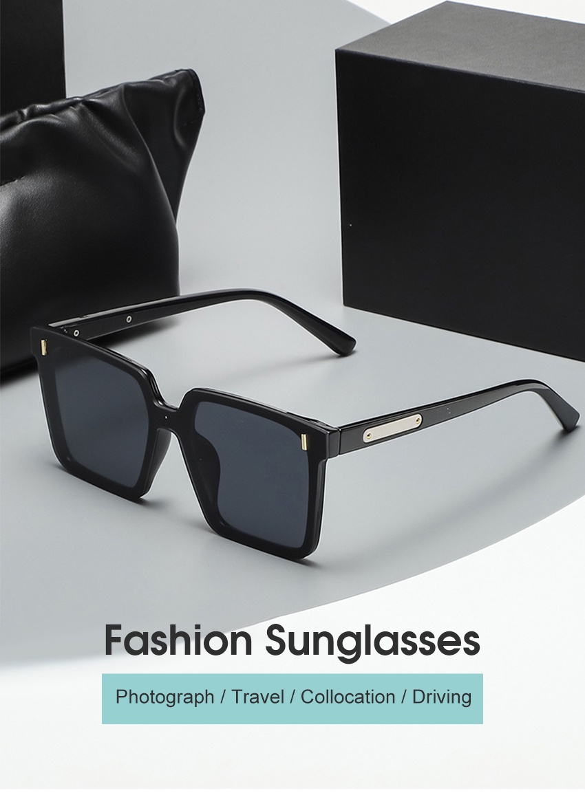 LouisWill Fashion Sunglasses Women's Large Frame Retro Sunglasses ...