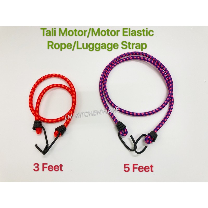 TALI MOTOR/TALI BASIKAL/MOTOR ELASTIC ROPE/LUGGAGE STRAP/TALI IKAT ...