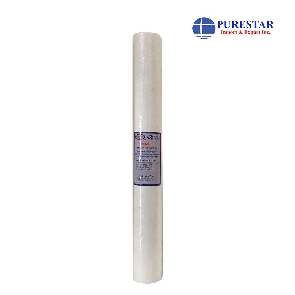 Purestar Hydrosep Sediment Water Filter 20SL (1, 5 ,10 MICRON) | Shopee ...