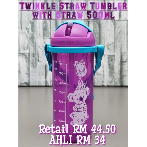 TUPPERWARE TWINKLE STRAW TUMBLER 500 ML | Shopee Malaysia