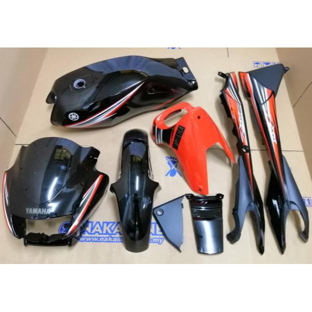 YAMAHA RXZ CATALYZER / RXZ 5PV COVER SET WITH TANK [13] #STICKER TANAM ...