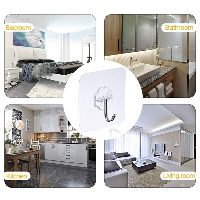 Super Strong Magic Hook 10kg Load Gantung kunci Basin hook frame hook ...
