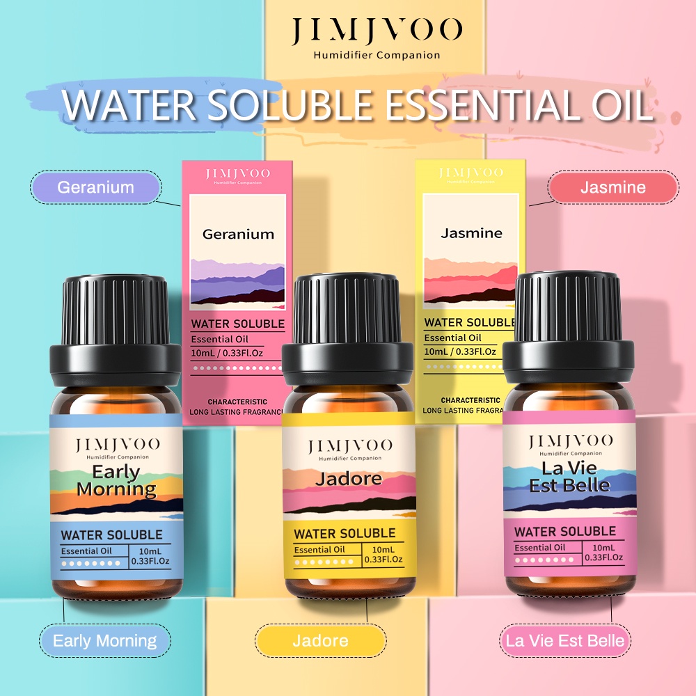 JIMJVOO 10ML Water Soluble Essential Oils For Humidifier Diffuser Aroma ...