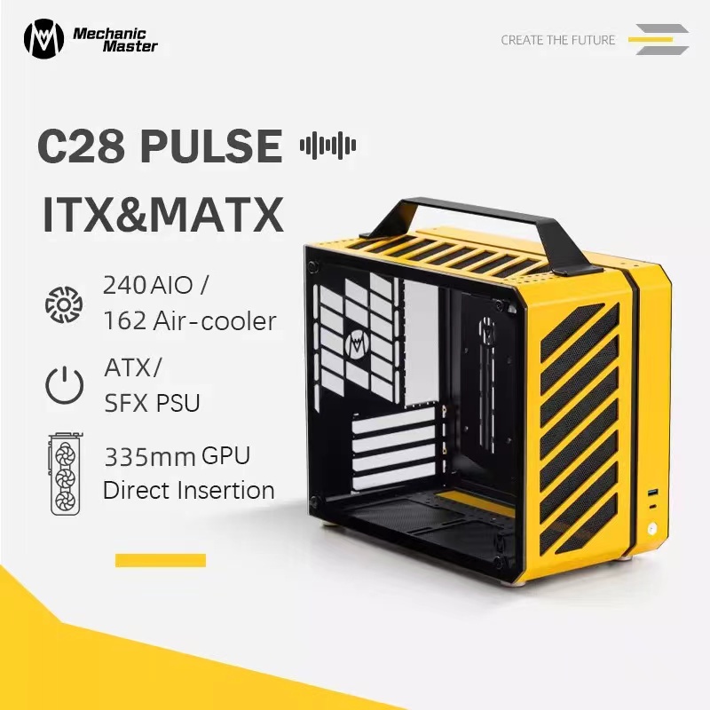 Mechanic Master C28 PULSE ITX/MATX Motherboard/Full Tower/Water-Cooled ...