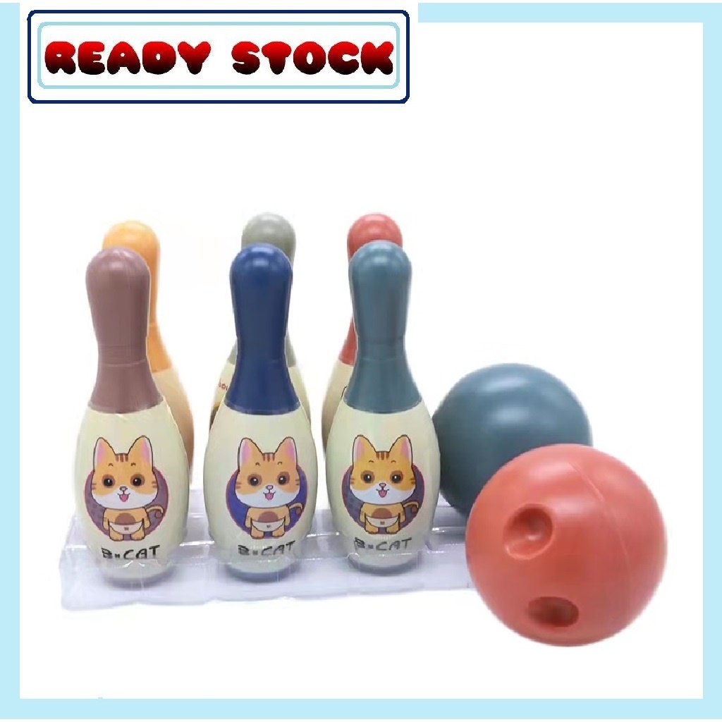 Bowling Toy Play Set For Kid Bowling Sports Toys Games Pretend Play ...