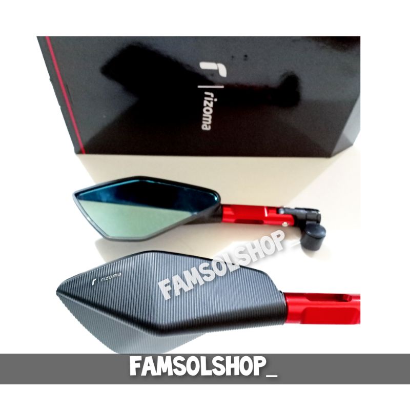 Rearview Mirror Tomok V5 Rizoma Full Cnc Blue Glass Universal ...