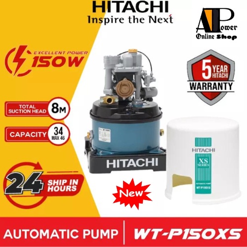 HITACHI JAPAN WT-P150XS 150W TANK TYPE SHALLOW WELL WATER PUMP | Shopee ...