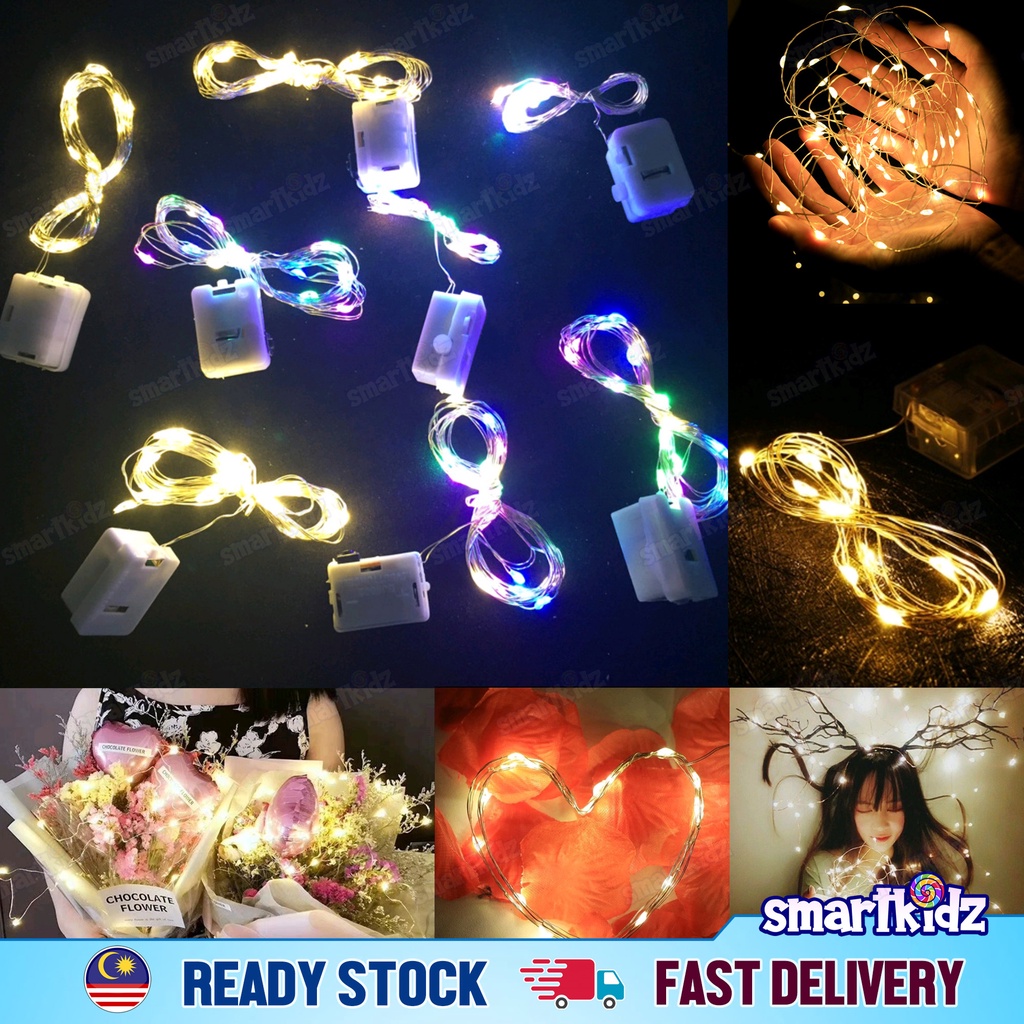 [1 Pcs] 3 Modes LED String Light | LED Fairy Light String | Lampu Raya ...