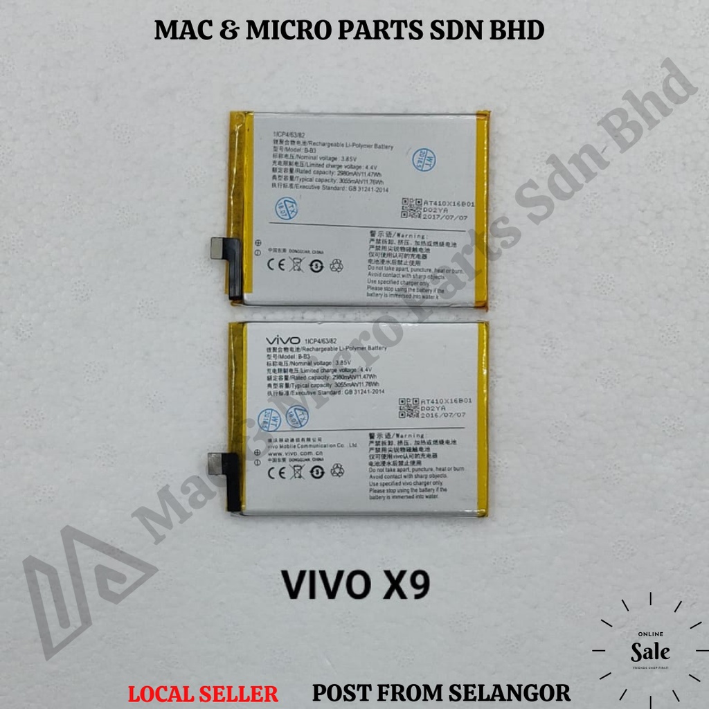 MG BRAND X9 BATTERY MODEL B-B3 (3055mAh) | Shopee Malaysia