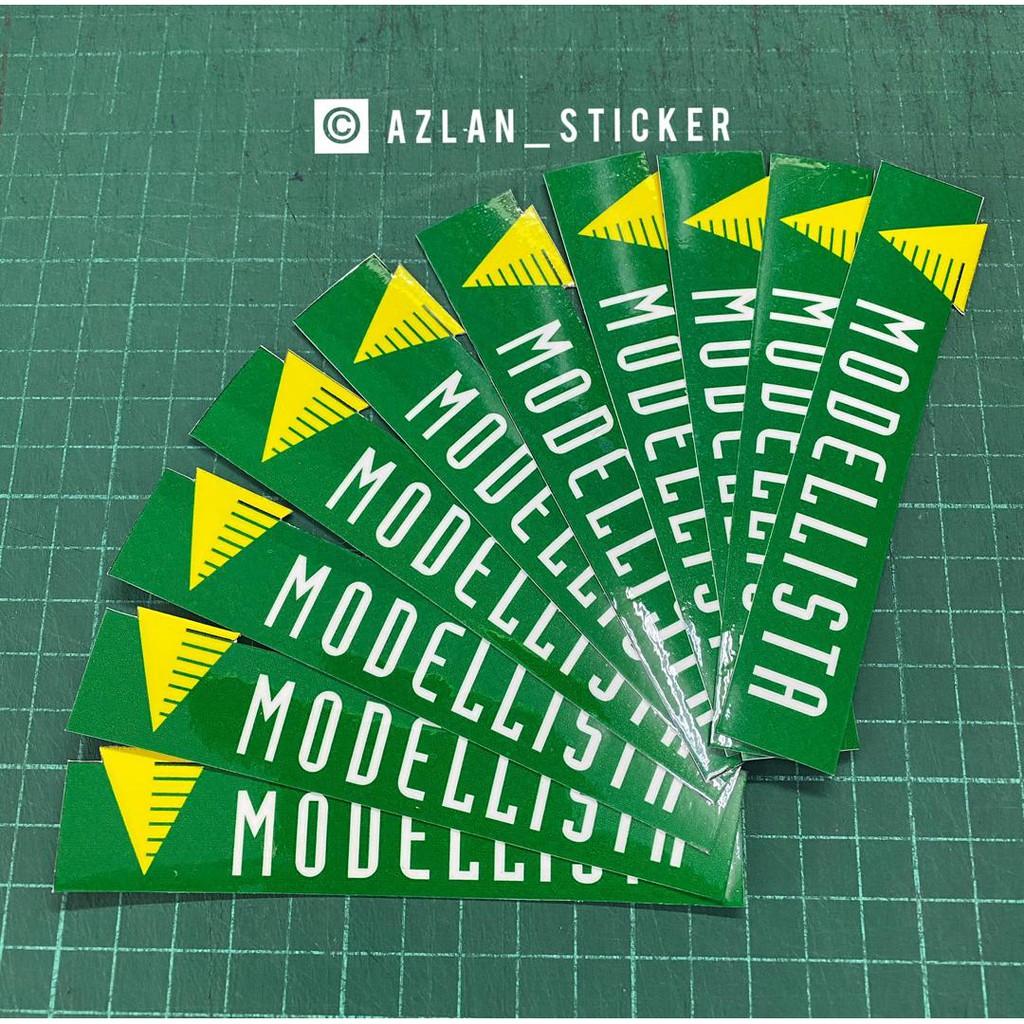 MODELLISTA STICKER PRINT AND EPOXY MODELLISTA - Ready stock! | Shopee ...