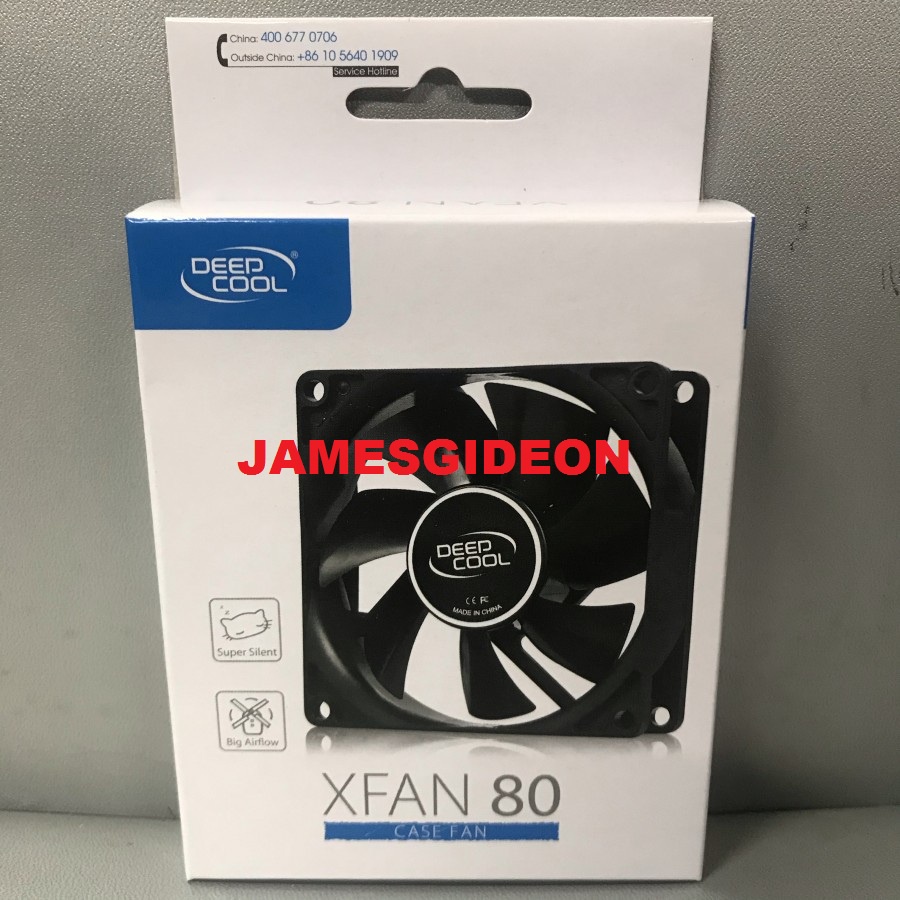 HITAM Fan Case 8cm Black Deep Cool XFan 80 Fan DeepCool Fan Casing ...