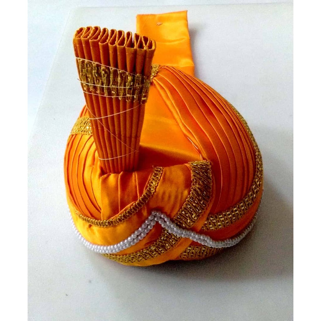 Thalapa / Embellished Art Silk Turban ( Big size Swamy / Wedding ...