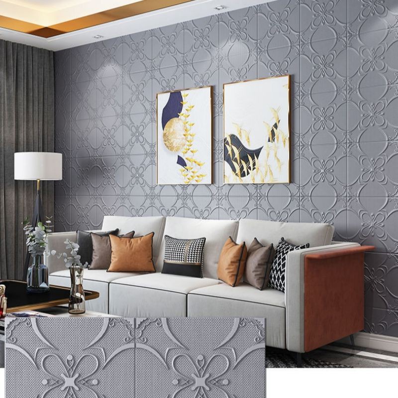 Kertas Dinding 3D Siling pelekat dinding Pelekat busa kalis air hiasan ...