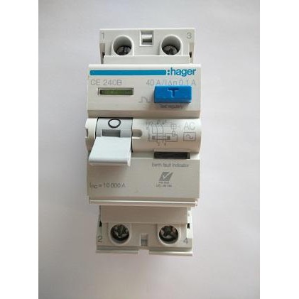 HAGER CE240B 40A 2P 100MA ELCB/RCCB | Shopee Malaysia