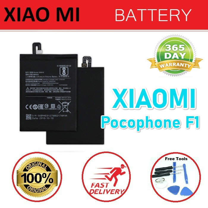 [1 Year Warraty] 100% ORIGINAL XIAOMI POCOPHONE F1 BATTERY (BM4E ...